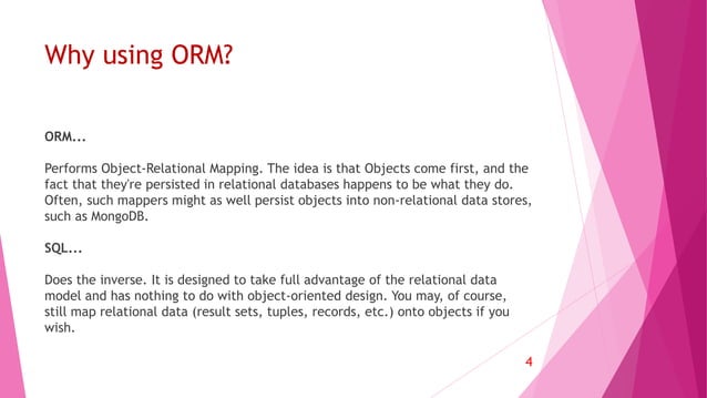 SQLite and object-relational mapping in Java | PPT