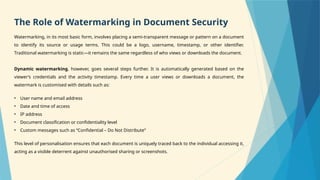 Protect confidential files with advanced watermark security | PPTX