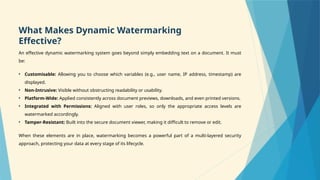 Watermarks Are Your Last Line of Defence | PPTX