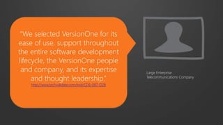 Why VersionOne is Wicked Awesome | PPT