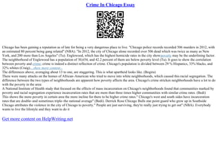 Why Visit Chicago | PDF