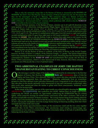 THE BIRTH OF CHRIST (Sequel): Why was John the Baptist Conceived and ...