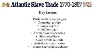 Atlantic Slave Trade - why was the slave trade abolished? | PPT