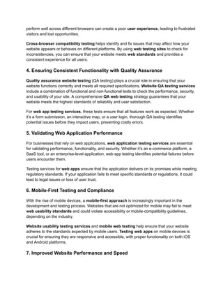 Why Website Testing Services Are Critical for Ensuring Compliance and ...