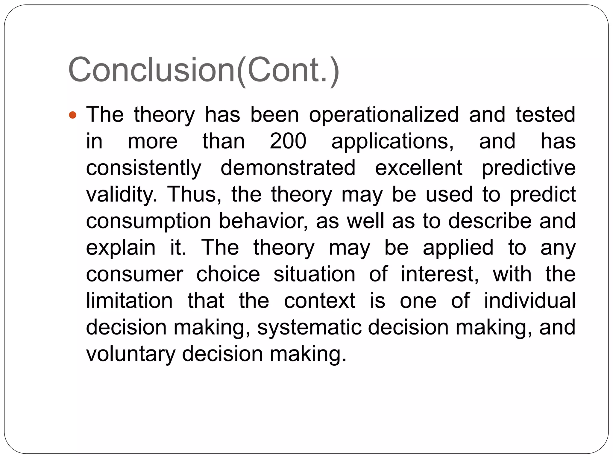 Theory of consumption values | PPTX