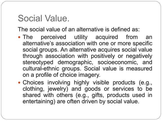 Theory of consumption values | PPTX