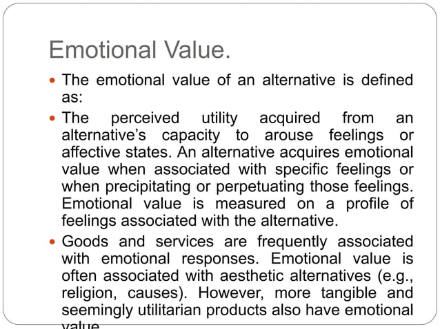 Theory of consumption values | PPTX
