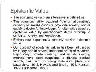 Theory of consumption values | PPTX