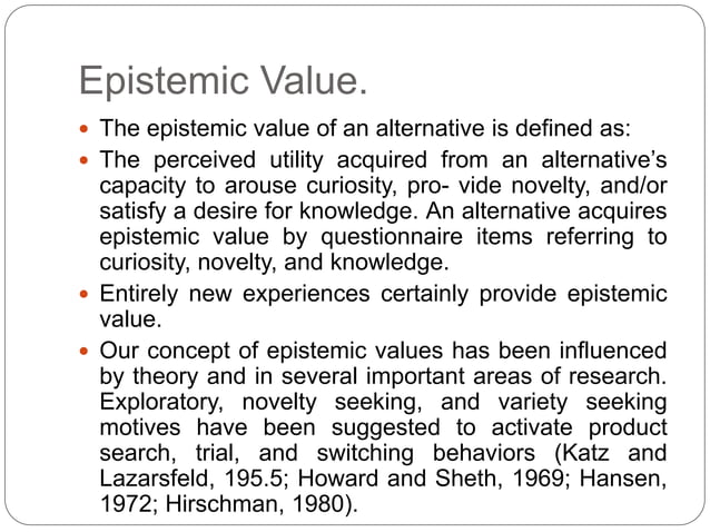 Theory of consumption values | PPTX