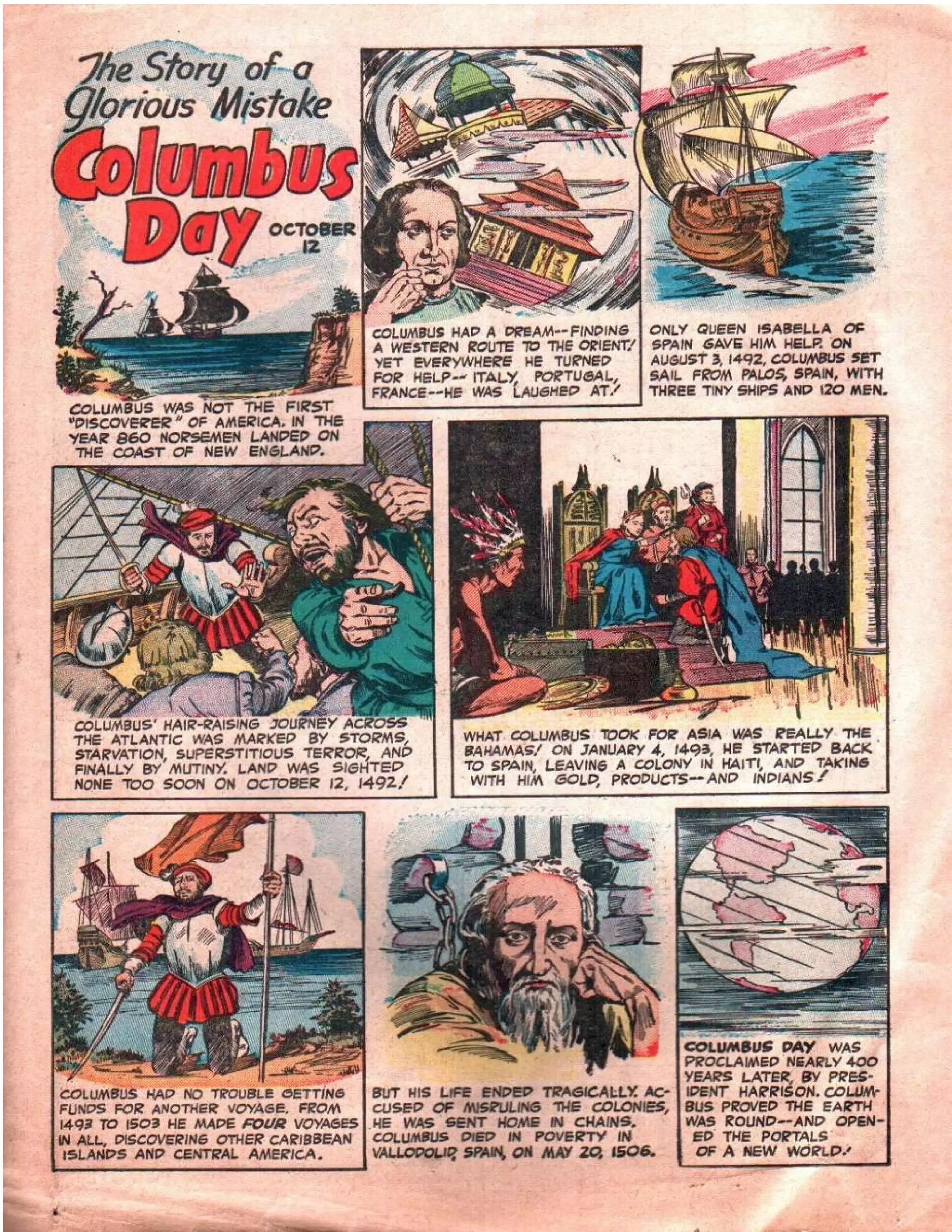 Why We Celebrate Columbus Day | PDF | National & Civic Holidays | Holidays