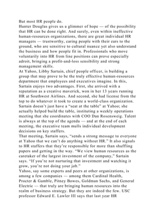 Why we hate HRIn a knowledge economy, companies with the best .docx