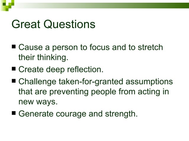 Why we have trouble with questions~ jan 2011 | PPT