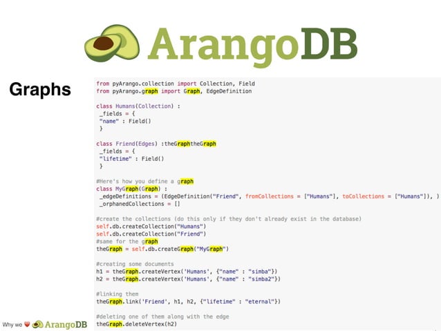 Why We Love Arangodb The Hunt For The Right Nosql Database Ppt