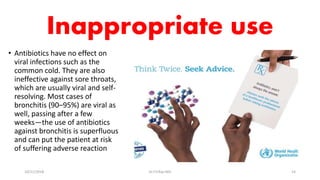 WHY WE MISUSE ANTIBIOTICS | PPT