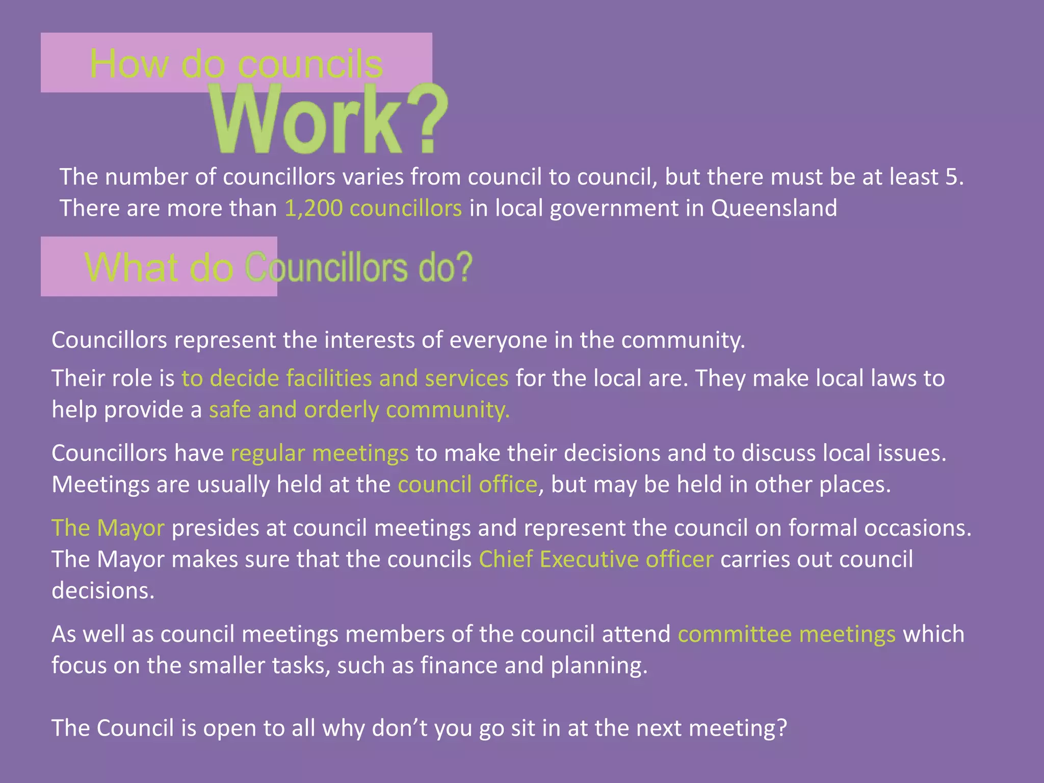 Why we need councils | PPTX