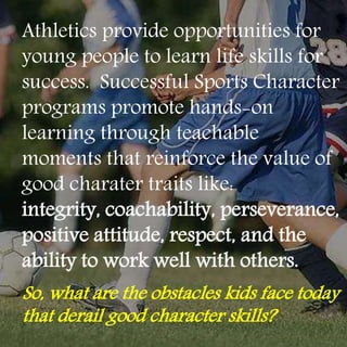 Get the Facts on Why We Need Youth Sports Character Programs | PDF