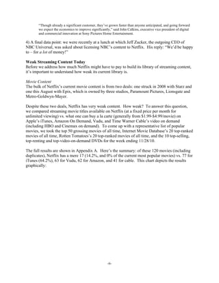 Why Were Short Netflix T2 Partners 12 16 10 | PDF