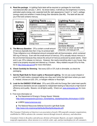 Guide to buy energy efficienct bulbs | PDF | Home Appliances | Home ...