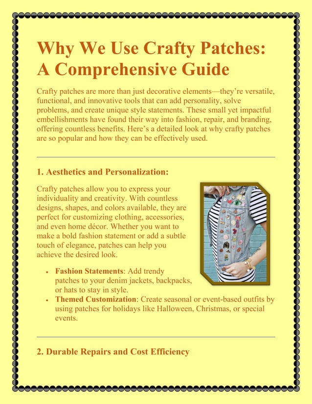 Why We Use Crafty Patches from jackets and patch.pdf