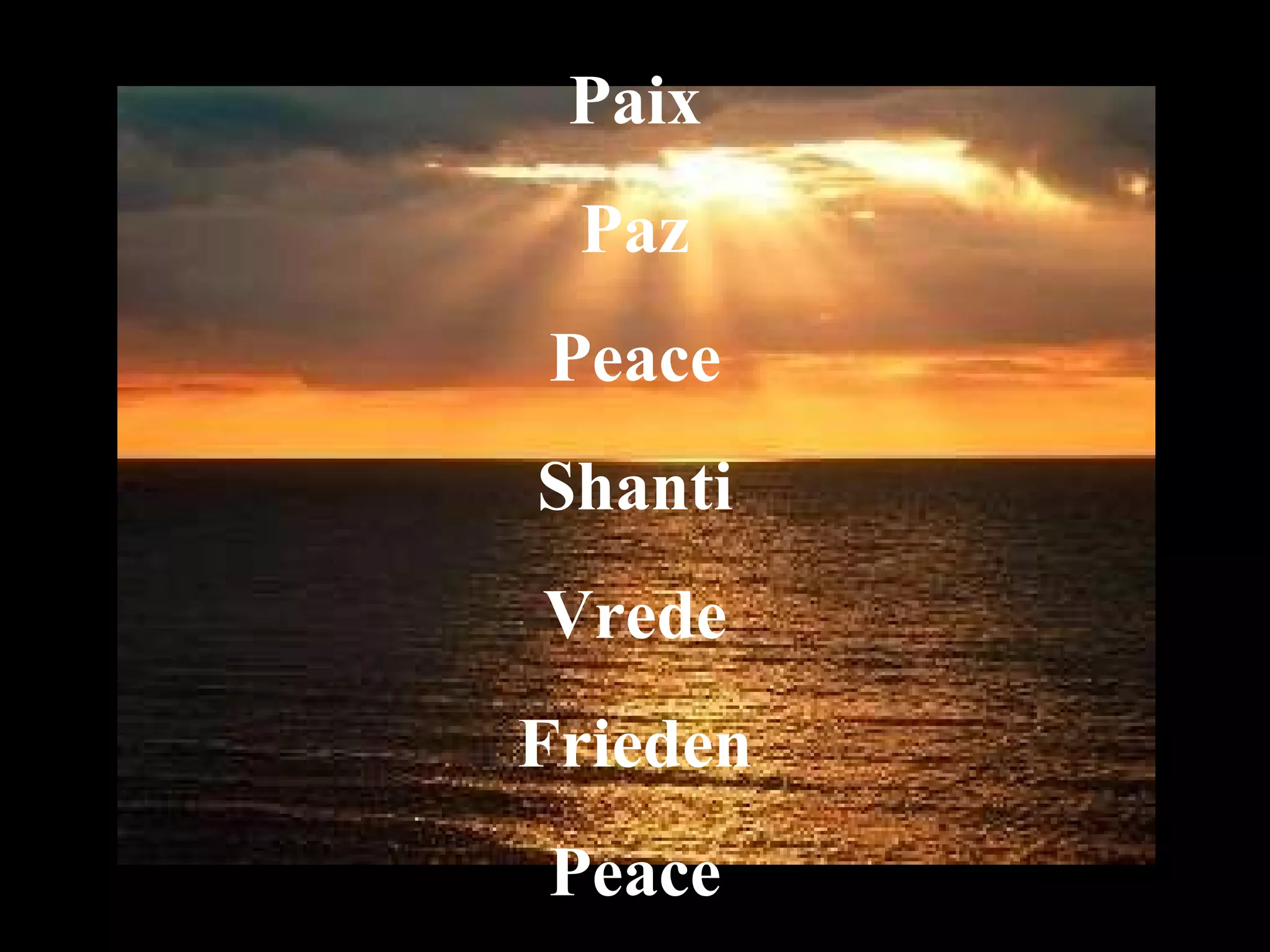 Why we want peace | PPS