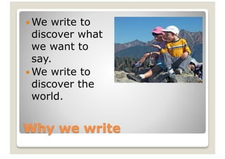 Why We Write | PPT
