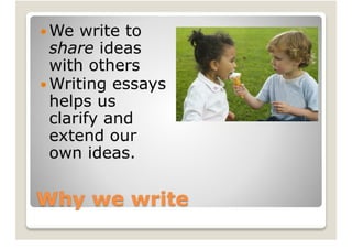 Why We Write | PPT