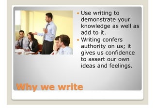 Why We Write | PPT