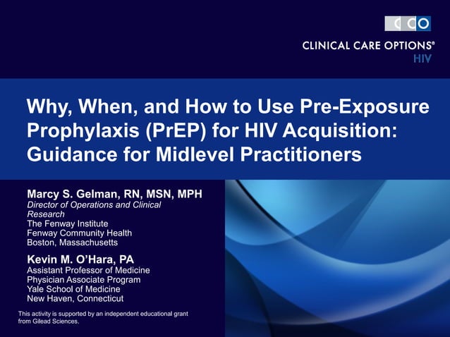Why, when, and how to use pre exposure prophylaxis for hiv acquisition ...