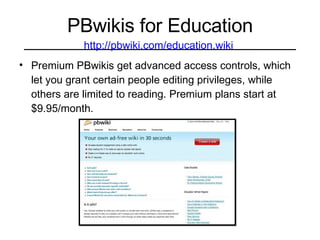 Why Use a Wiki | PPT