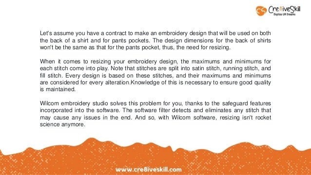 Wilcom Embroidery Software Leading The Embroidery Digitizing Industry | PPTX