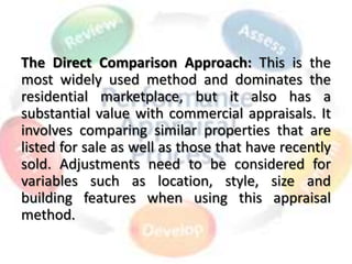 Why wise property investors combine appraisal methods(finished) | PPT