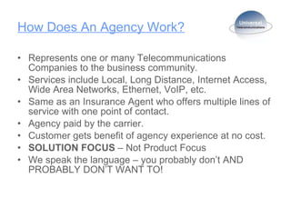 Why Work With A Telecom Agent | PPT | Phone Services | Home Utilities