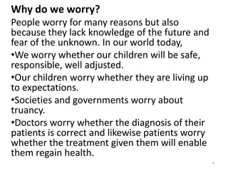 Why Worry | PPTX