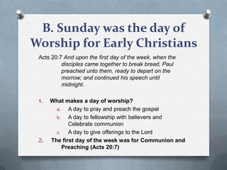 Why worship on sunday | PPTX