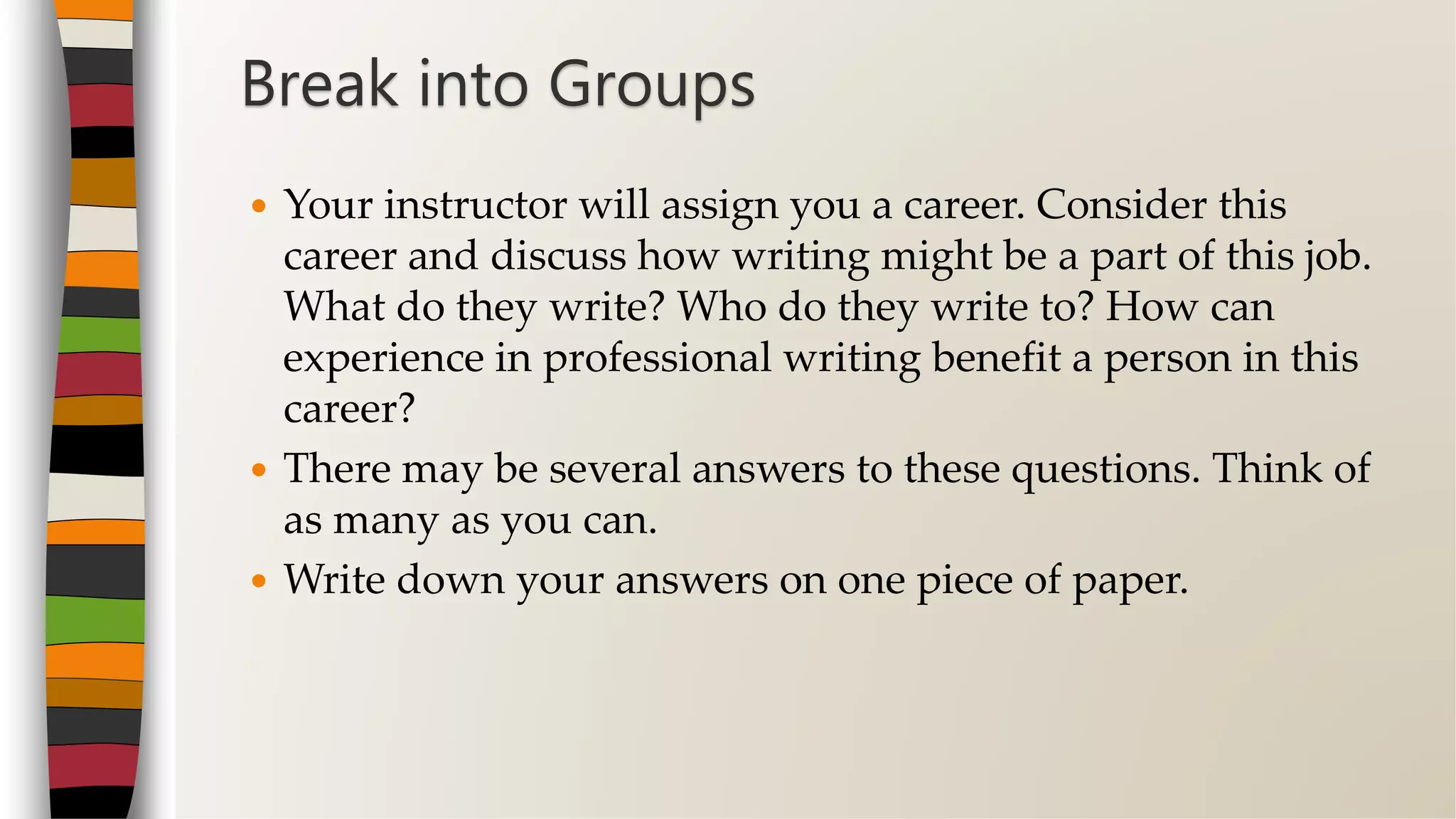 Why writing matters TH | PPTX