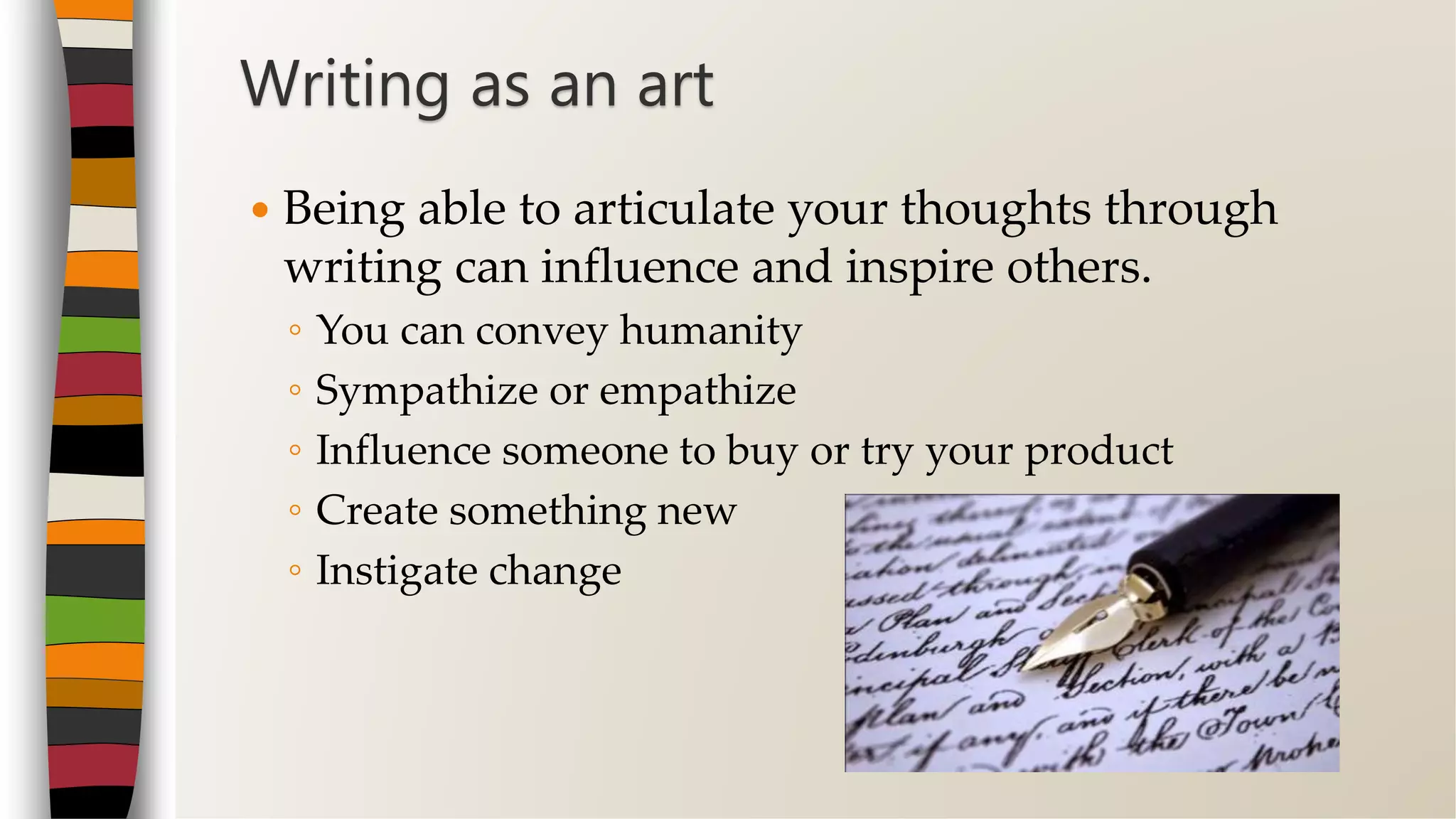 Why writing matters TH | PPT