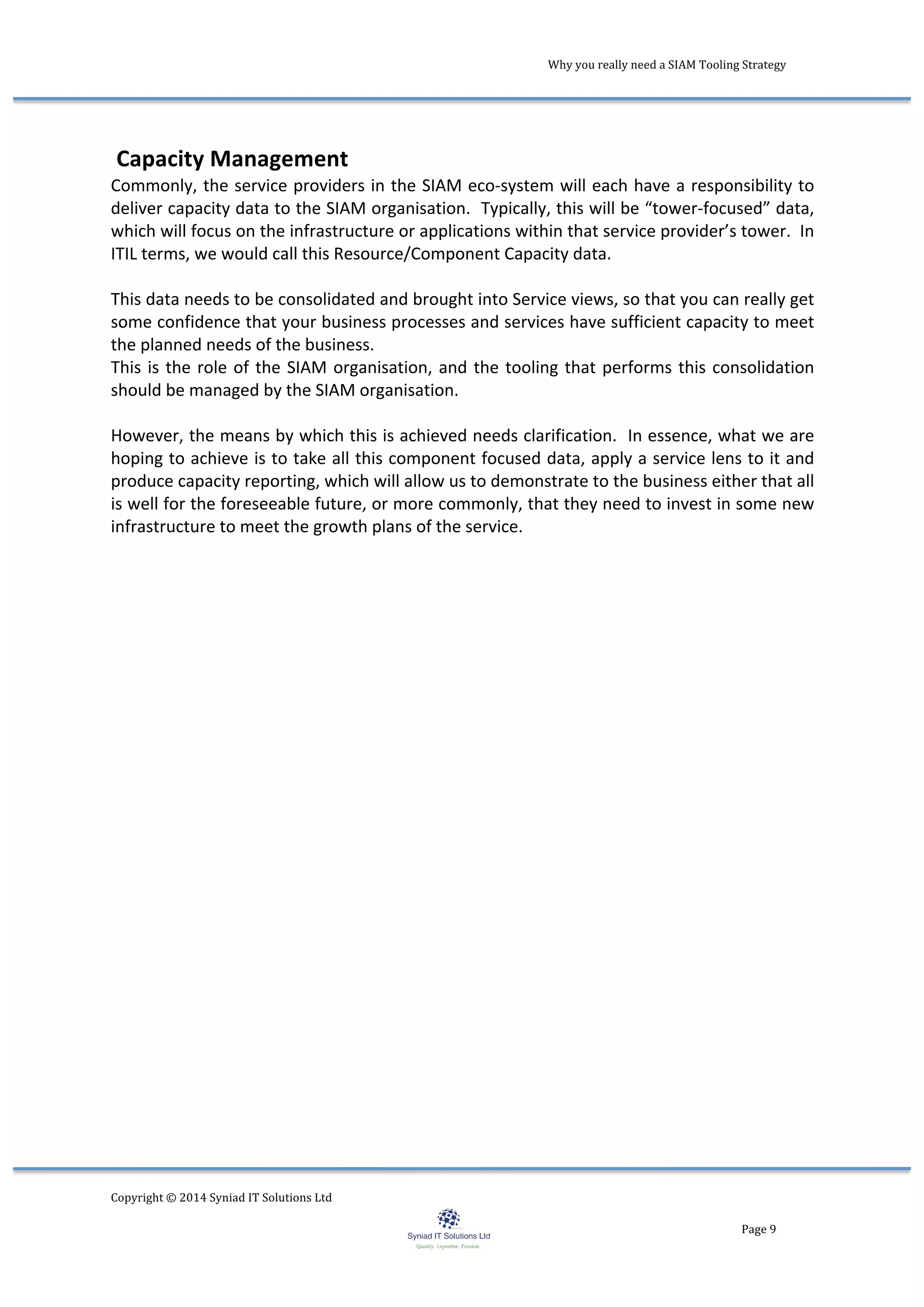 Why you really need a SIAM tooling strategy | PDF | Databases ...