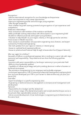 Why You Should Become An IMechE Fellow | PDF