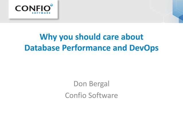 Why developers should care about database devops. DevOps Days 4-2013 | PDF | Databases ...