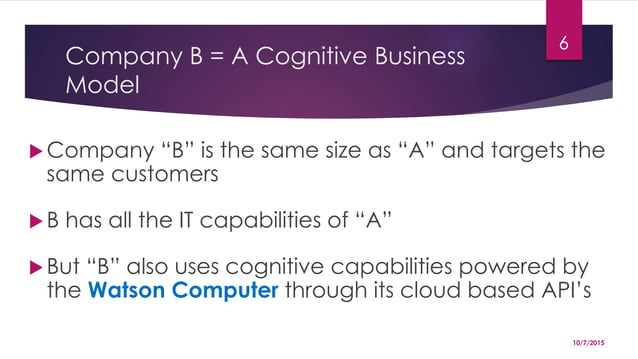 Why you should care about the cognitive enterprise | PPT