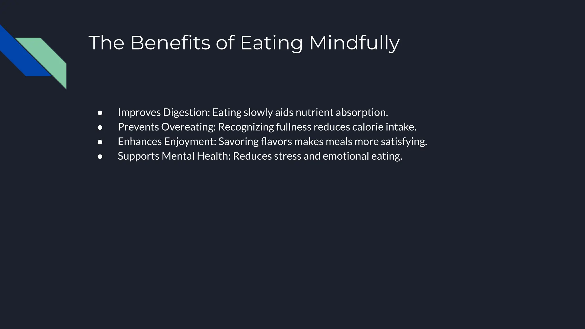Why You Should Be Considering Mindful Eating | PPT