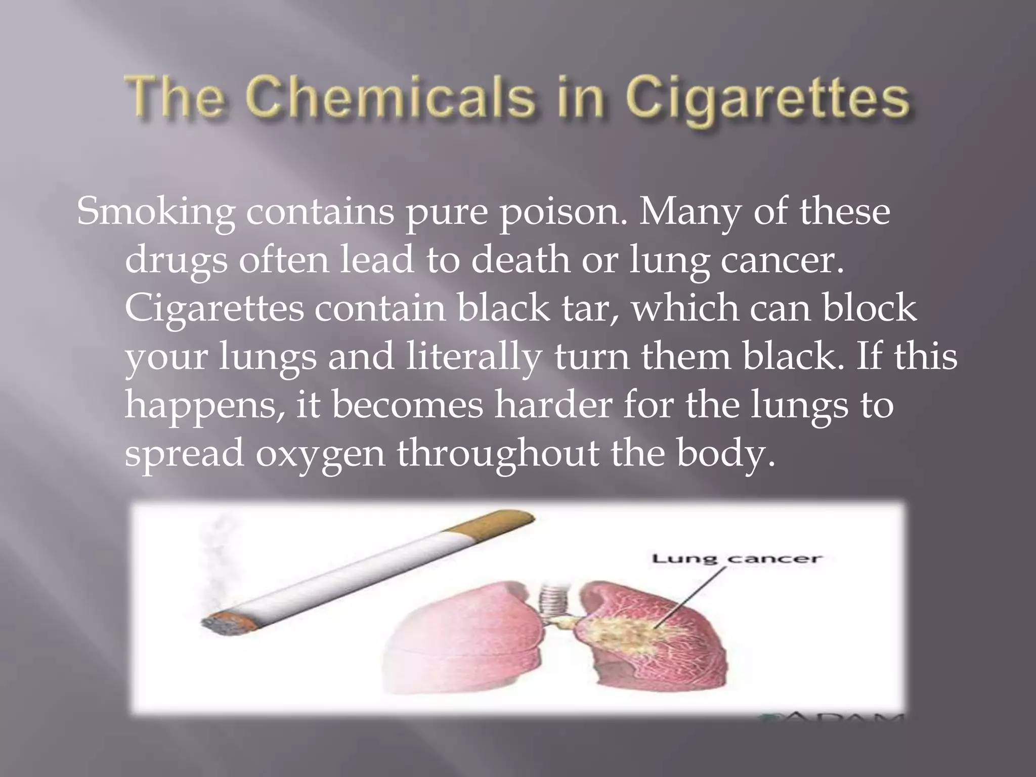 Why you shouldn’t smoke | PPTX