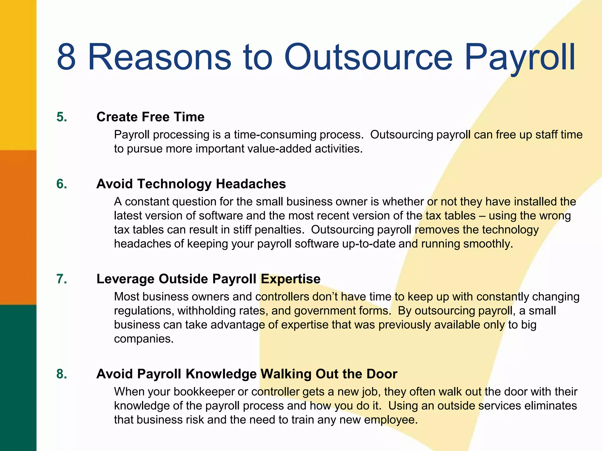 Why You Should Outsource Your Payroll | PPT
