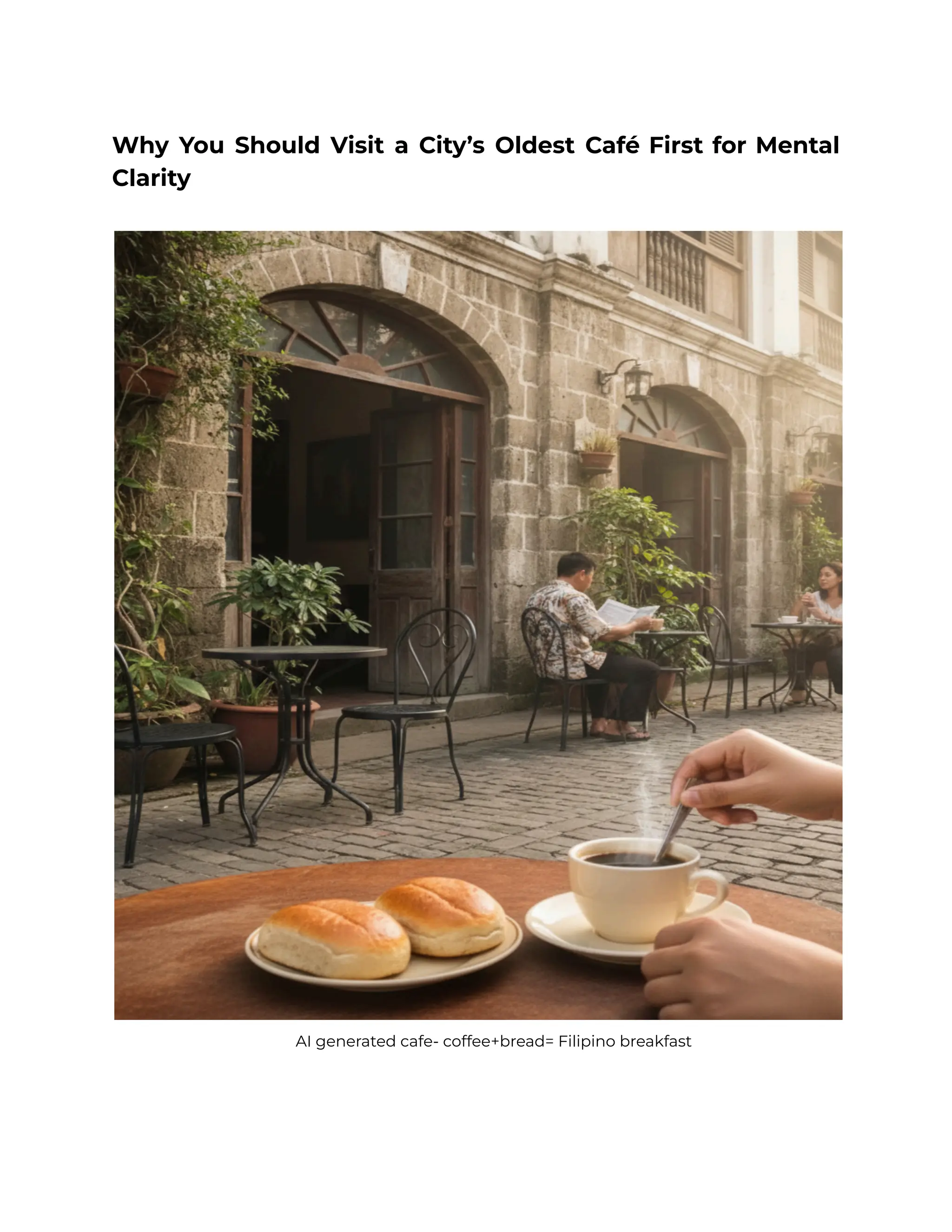 Why You Should Visit a City’s Oldest Café First for Mental Clarity | PDF