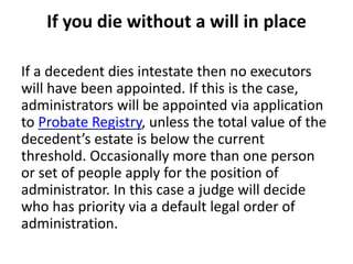 Why you should write a will | PPTX