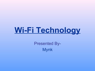 Wi fi | PPT