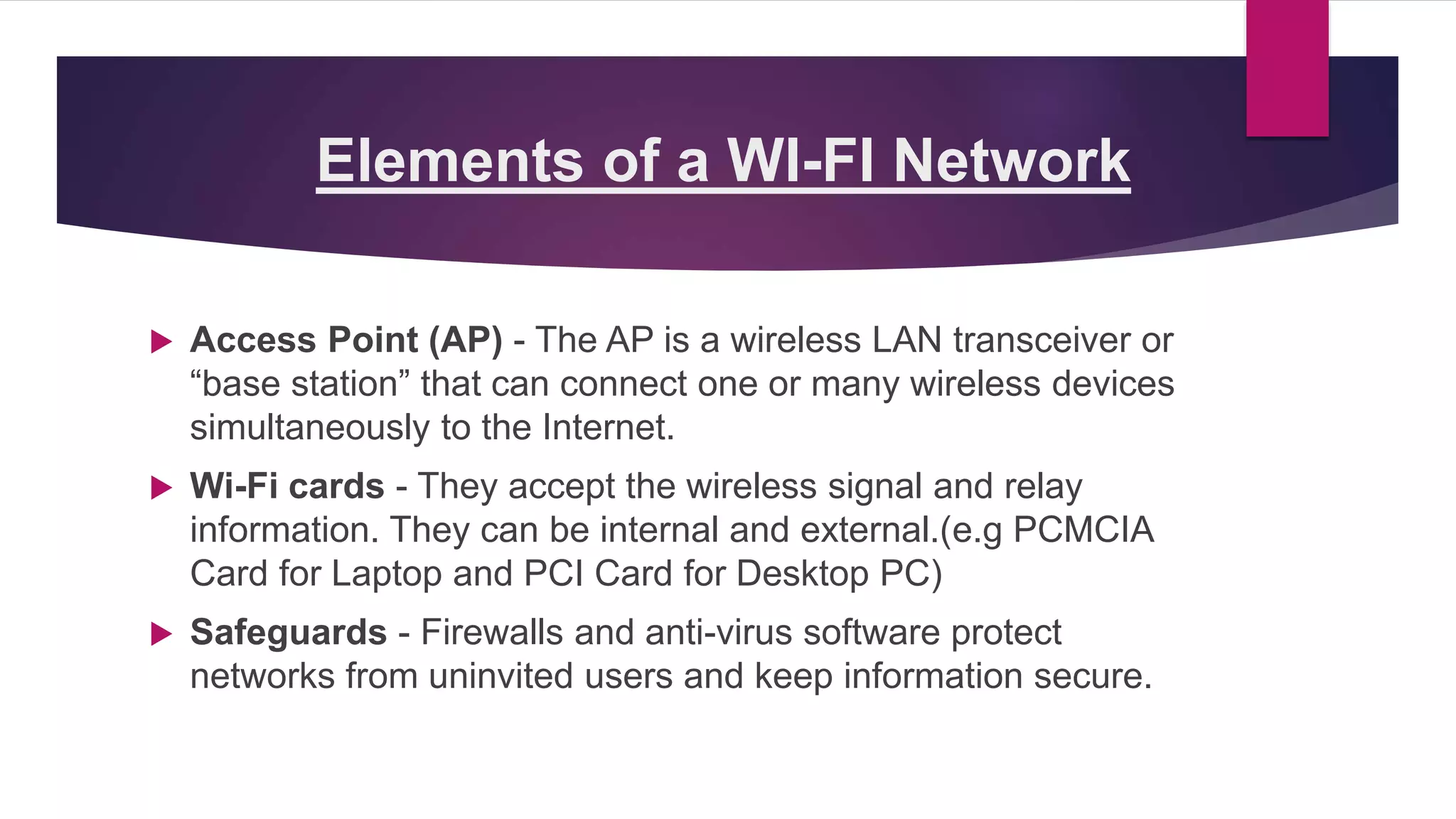 Wi-Fi Architecture | PPTX