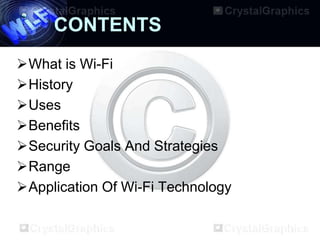 Wi fi and it’s applications | PPTX