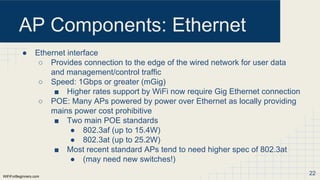 Wi-Fi For Beginners - Module 3 - Access Points (APs) | PDF