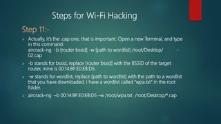 Wi-FI Hacking | PPTX
